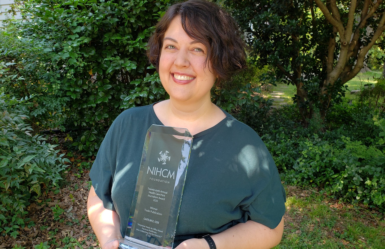 TCTMD’s Caitlin E. Cox Wins NIHCM Journalism Award | tctmd.com