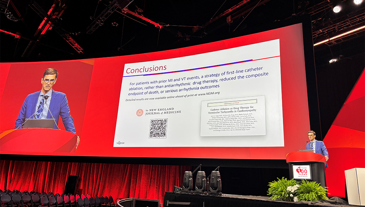 First-line Catheter Ablation Works for Post-MI VT Suppression: VANISH2 ...
