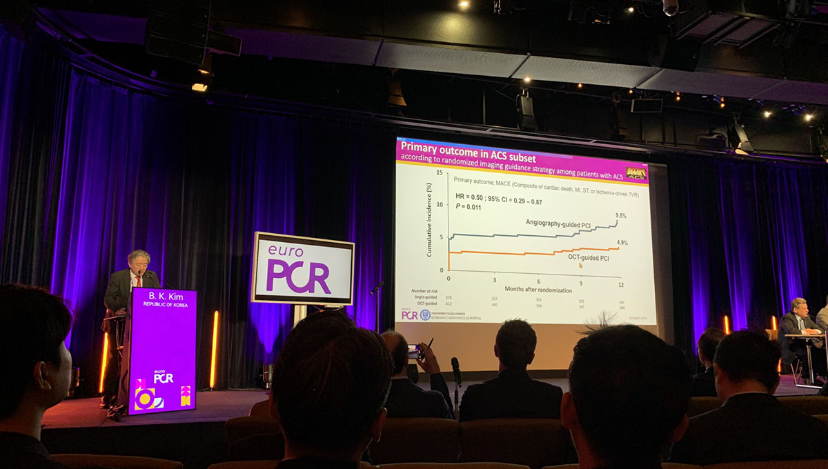 OCT-Guided PCI Bests Angiography in ACS Patients: OCCUPI | tctmd.com