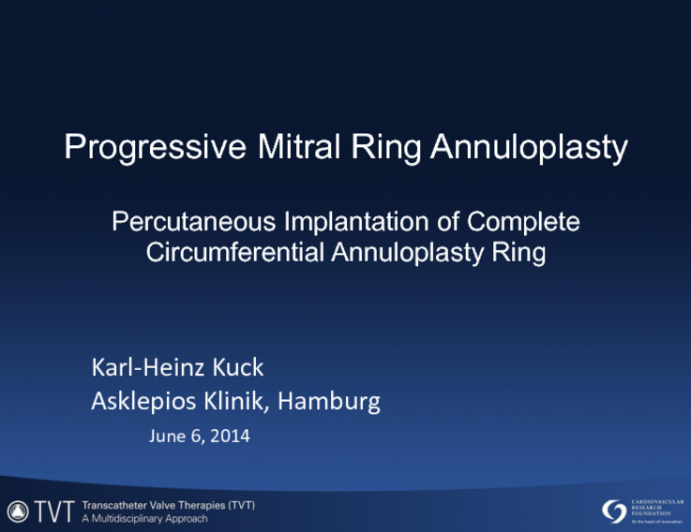 Cardiac Implant Percutaneous Complete Annuloplasty Ring | tctmd.com Cardiac Implant Percutaneous Complete Annuloplasty Ring | tctmd.com