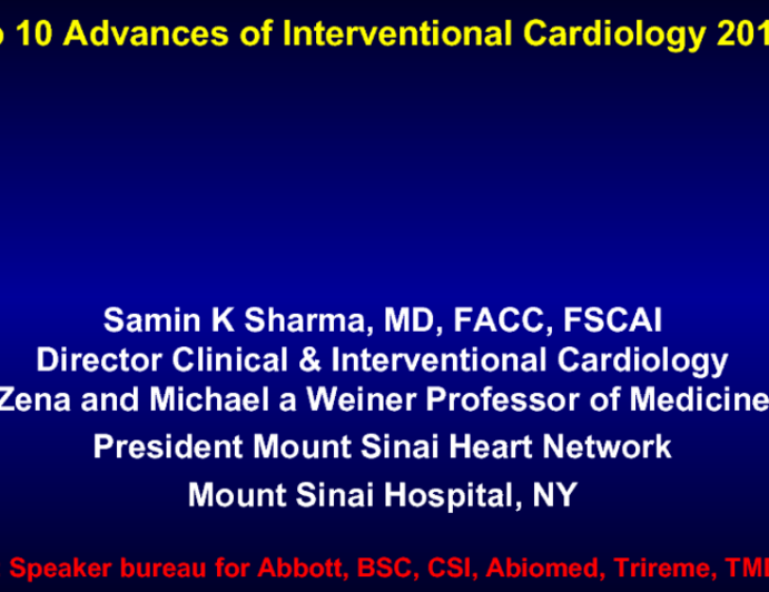 Top 10 Advances of Interventional Cardiology 2015 | tctmd.com