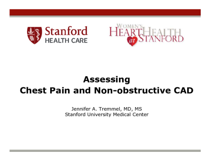 Assessing Chest Pain and Non-obstructive CAD | tctmd.com