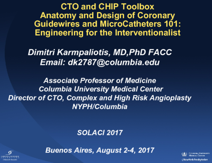 CTO and CHIP Toolbox Anatomy and Design of Coronary Guidewires and ...