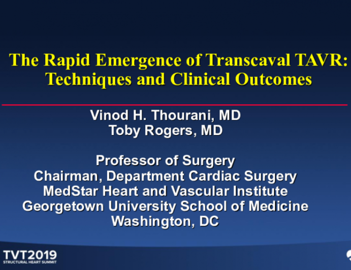 The Rapid Emergence Of Transcaval Tavr Techniques And Clinical