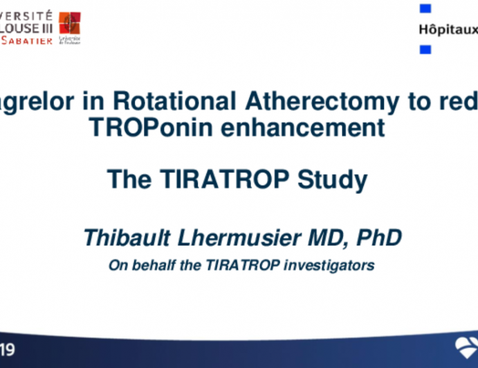 Tiratrop A Double Blind Randomized Trial Of Ticagrelor In Patients