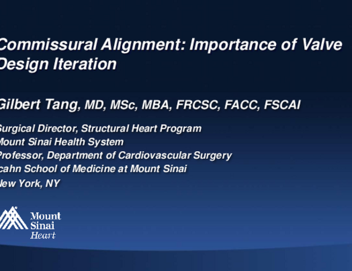 Commissural alignment: Importance of valve design iteration. | tctmd.com Commissural alignment: Importance of valve design iteration. | tctmd.com