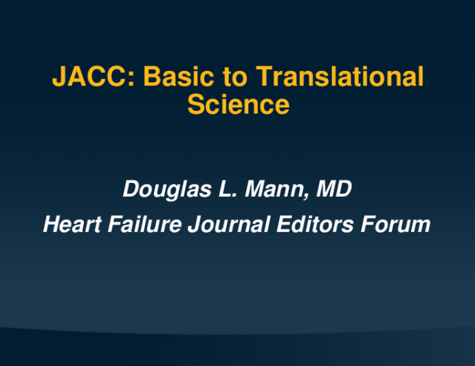 Jacc Basic To Translational Science