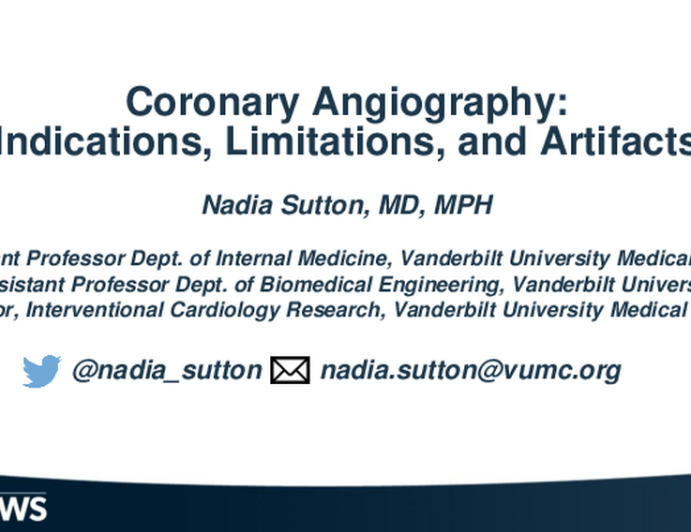 Coronary Angiography: Indications, Limitations, and Artifacts | tctmd.com Coronary Angiography: Indications, Limitations, and Artifacts | tctmd.com