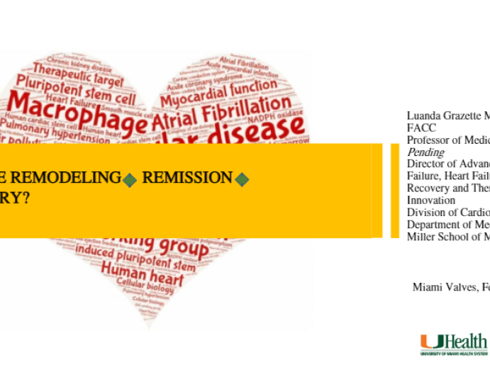 Reverse Remodeling, Remission, Recovery? | tctmd.com