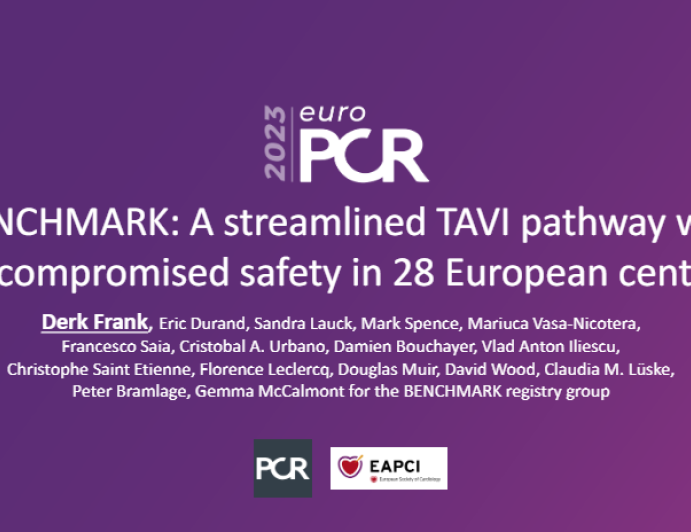 BENCHMARK: A streamlined TAVI pathway with uncompromised safety in 28 ...